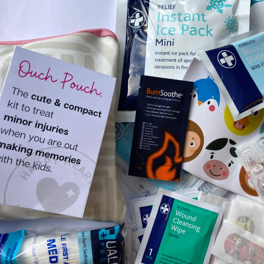 Ouch Pouch: the perfect first aid kit for parents - Happy Hearts First Aid