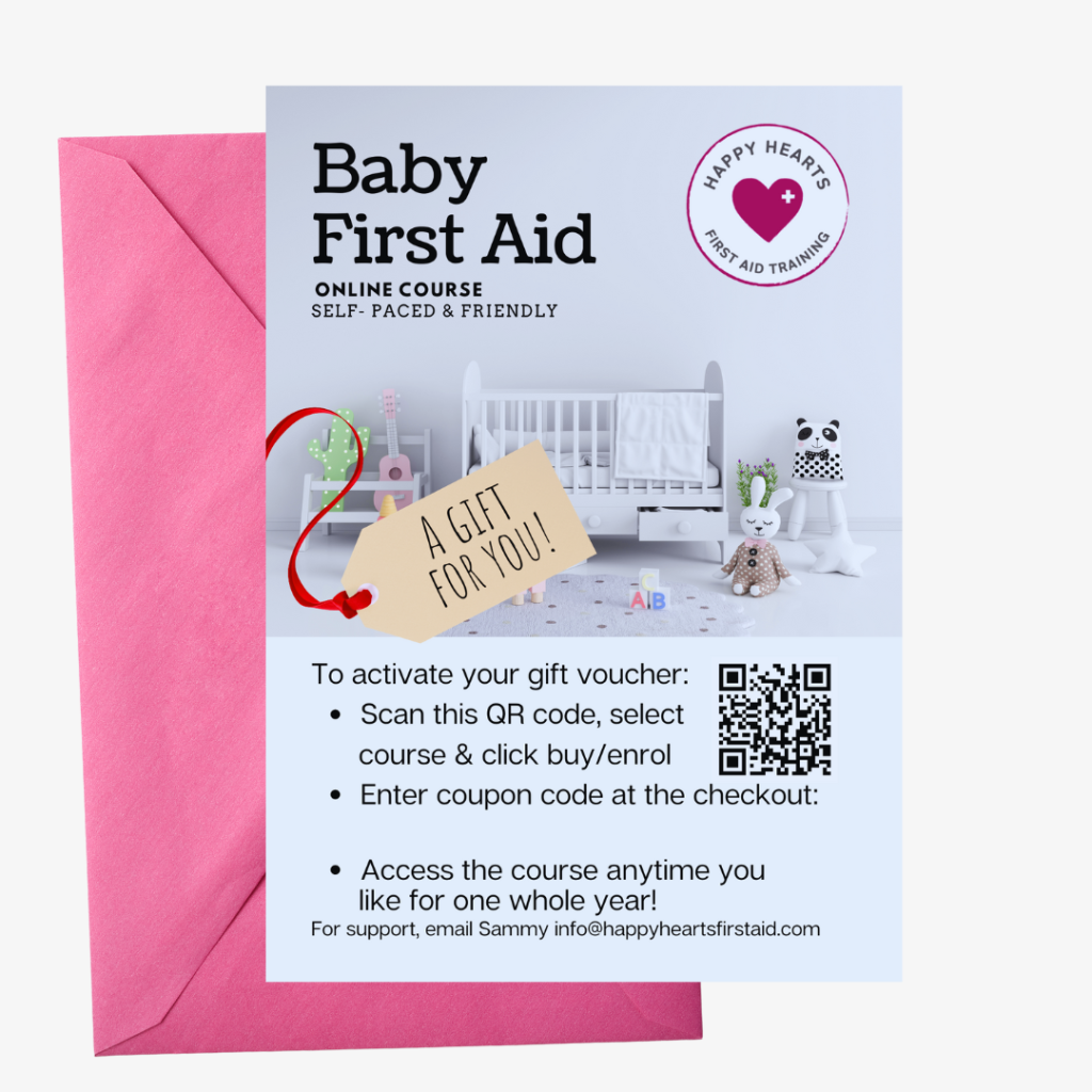 Gift Voucher for our ONLINE first aid courses - Happy Hearts First Aid